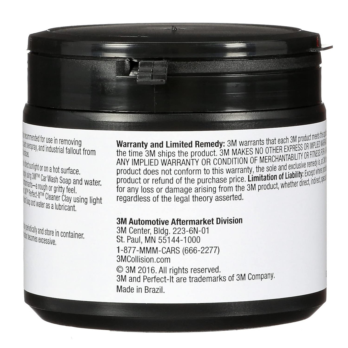 3M Perfect-It Cleaner Clay, 38070, 200 g, 1 bar per bottle