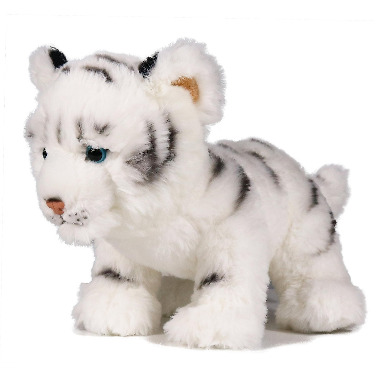 Ice King Bear Baby Tiger Stuffed Animal 10 Inches Cute Plush Toy (White)