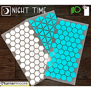 Turner Moore Edition Silver White Reflective Vinyl Permanent Adhesive, 12x12 Sheets Reflective Vinyl for Cricut, Cars, Bikes, Decals, Stickers, Signs, Helmets, Mailbox, Reflective Tape (3-Pack)