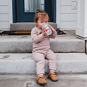 The First Years Cocomelon Take & Toss Toddler Sippy Cups - Spill Proof Toddler Sippy Cups with Snap On Lids and Travel Caps - Cocomelon Feeding and Party Supplies - 10 Oz - 8 Count