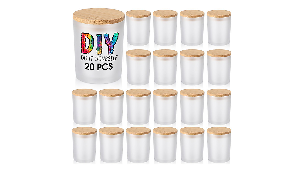 Sublimation Glass Candle Holders - DIY Decor Set of 20