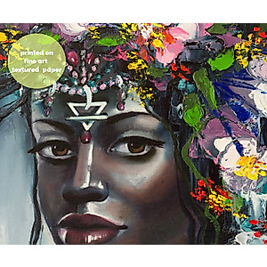 African American Girl Fashion Glam Wall Art Poster Print Designer