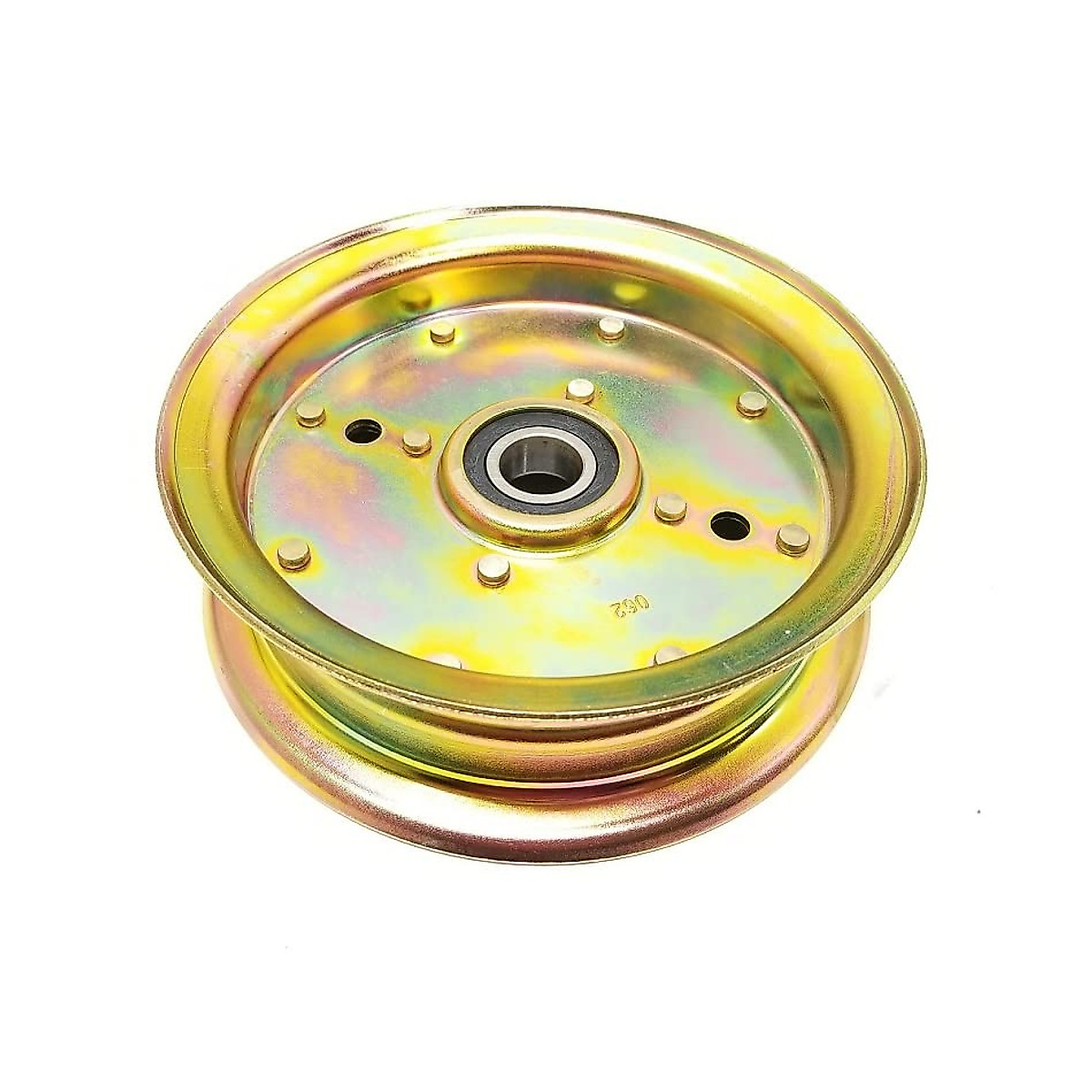 2 Heavy Duty Flat Idler Pulleys Compatible with Craftsman Poulan Husqvarna Pulley Number 539132728, 589766101, 589766102, 539131148, or 539112196