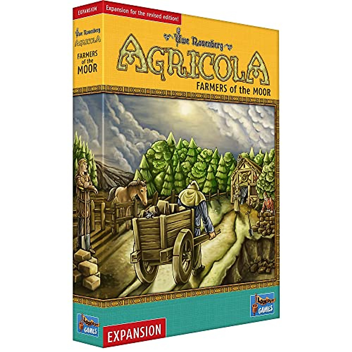 Agricola (Revised Edition) Farmers of The Moor Expansion | Strategy Game for Adults and Teens | Advanced Board Game | Ages 12+ | 1-4 Players | Avg. Playtime 90 Minutes | Made by Lookout Games