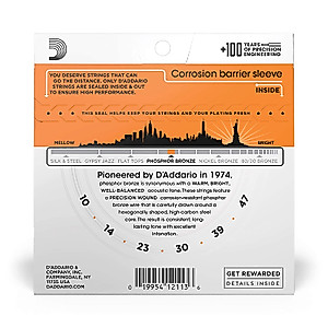 D'Addario Phosphor Bronze Acoustic Guitar Strings - Extra Light | EJ15