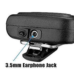 Retevis RT86 RT85 Walkie Talkie Speaker Microphone,IP54 Waterproof Radio Mic with 3.5mm Audio Jack Compatible with Baofeng UV-5R BF-F8HP Retevis RT22 RT21 RT68 RT81 RT3S RT5R RB75 2 Way Radio(1 Pack)