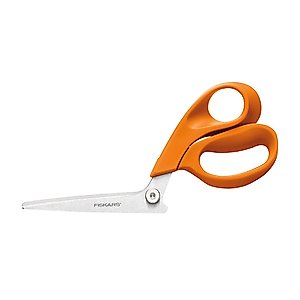 Fiskars 199500-1001RazorEdge Fabric Shears/Seam Ripper for Tabletop Cutting , 8 Inch , Orange