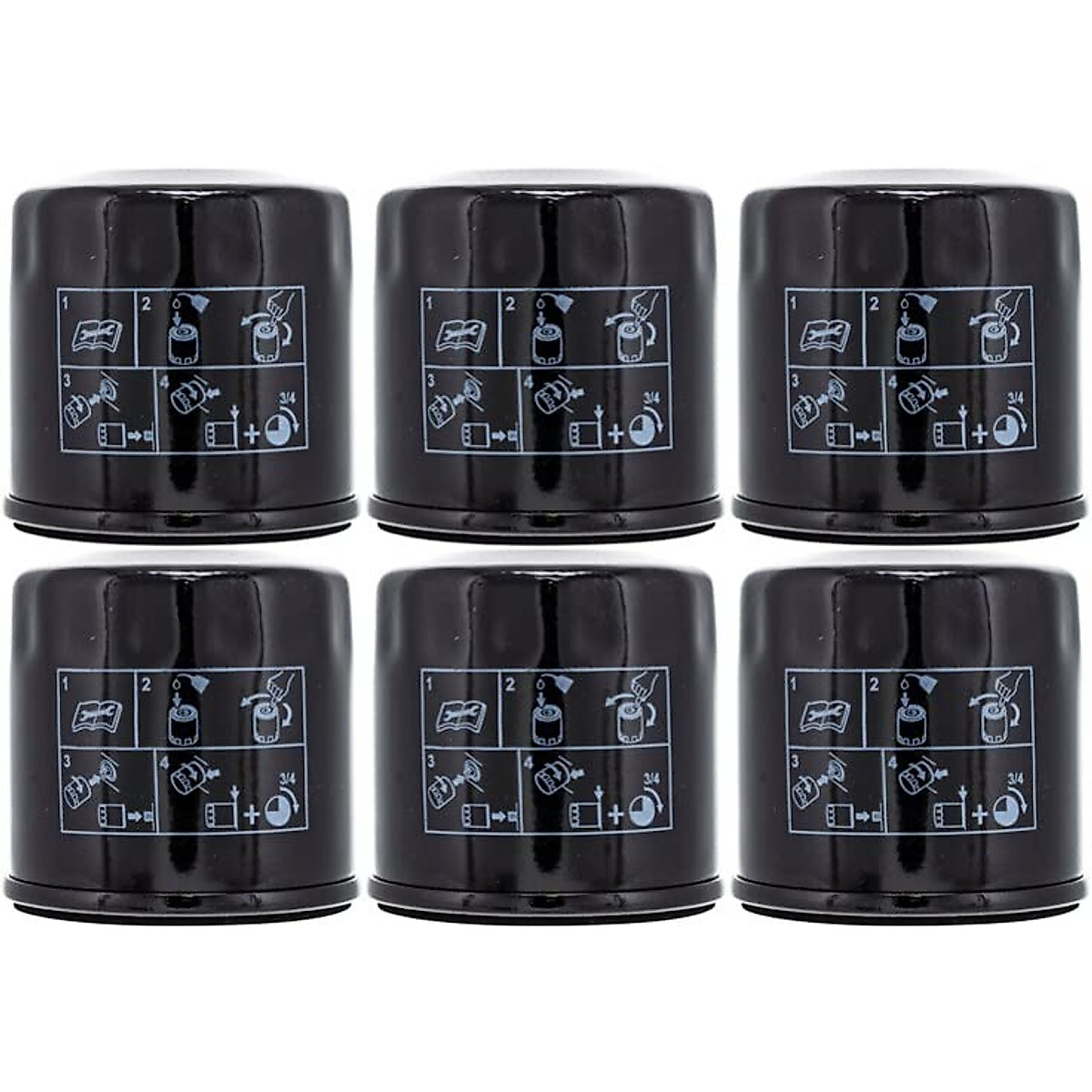 6 PK Genuine Exmark 126-5234 Oil Filter Quest Radius E & S Series