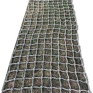 EkiDaz HXRW Rope Net Climbing Net for Kids Safety Net Rope Net Climbing Cargo Netting for Outdoor Treehouse Playground Sets for Backyards (Size : 4 * 4m(12.12 * 12.12ft))