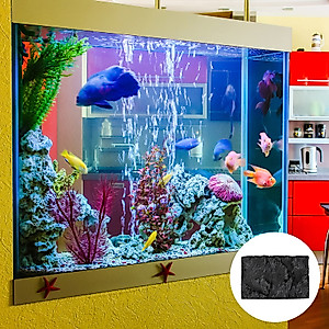 POPETPOP Aquarium Background Board - Reptile Cork Terrarium Background, Fish Tank Background Board Habitat Decor