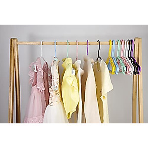 GoodtoU Kids Hangers Clothing Kids Plastic Hangers Bulk 60 Pack Toddler Clothes Hangers Infant Toddler Hangers for Closet
