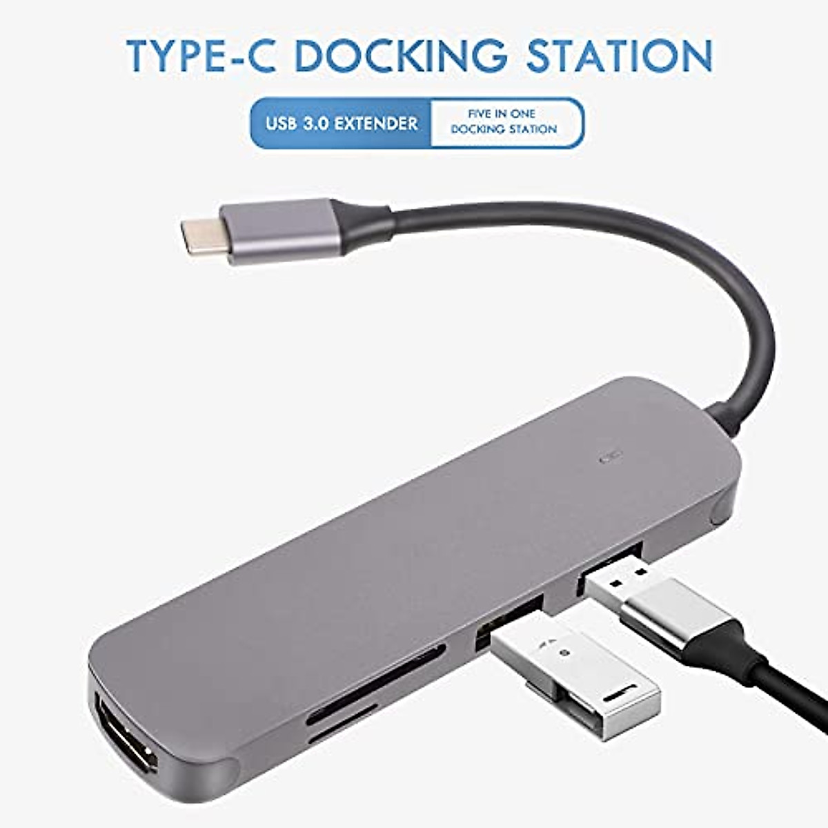 SOLUSTRE USB Ethernet Adapter USB Ethernet Adapter 2 Pack USB Hub Multiport Multi- Port USB hub Data USB hub USB Splitter for Laptop Adapter Hub 5- USB Docking Station USB Docking Station