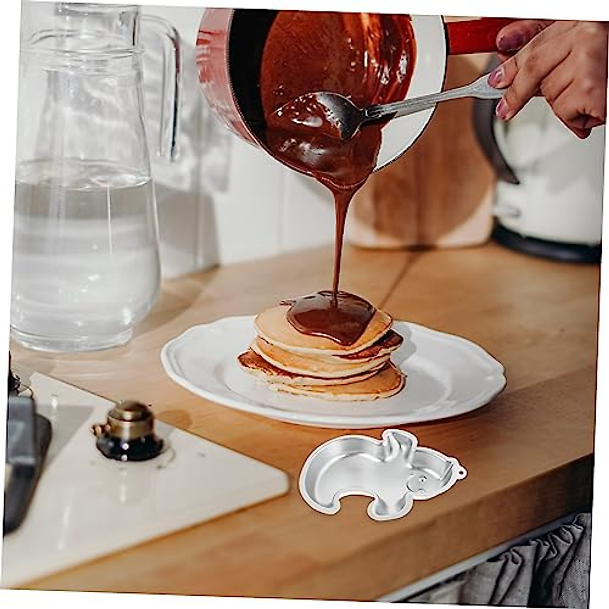 Mikinona 1 PC Cake Mold Metal Dies Bread Baking Pan Bread Mold Cupcake Molds Pie Tart Molds 3d Cake Mold Halloween Aluminum Alloy Baking Utensil Useful Ghost Cake Mold Lovely Cake Mould Hat