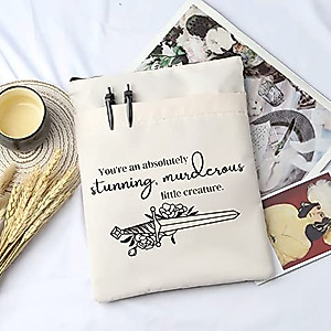 G2TUP from Blood and Ash Inspired Gift You're an Absolutely Stunning Murderous Little Creature Book Sleeve FBAA Fan Book Covers Bookish Gift Zipper Book Protector (Murderous Little Creature BS)