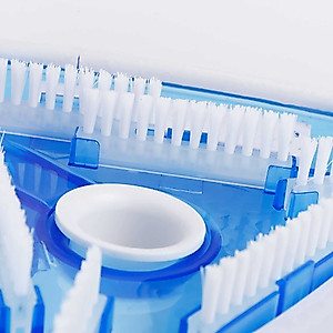 Triumpeek Triangular Pool Vacuum Head, Flexible Pool Vacuum Head Cleaner, Weighted Transparent Pool Vacuum Head with Vinyl Liner, Brush for Swimming Pool, SPA, Bathing Pool