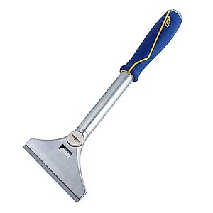 QEP 62920 4 in. Floor and Wall Razor Scraper with 5.25 in. Handle and Stainless Steel Blade