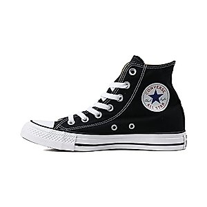Converse Clothing & Apparel Chuck Taylor All Star Canvas High Top Sneaker, Black/White, 12 Women/10 Men