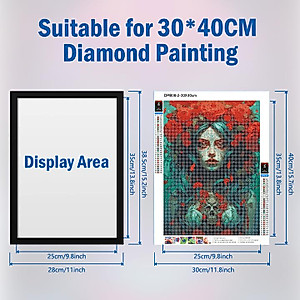 ZuoAnLF 6 Pack Diamond Painting Kits with 3 Magnetic Black Frames, Diamond Art Kit for Beginners DIY Full Drill Gem Art, Magnetic Diamond Painting Frames 30x40cm/12 x 16 Inch