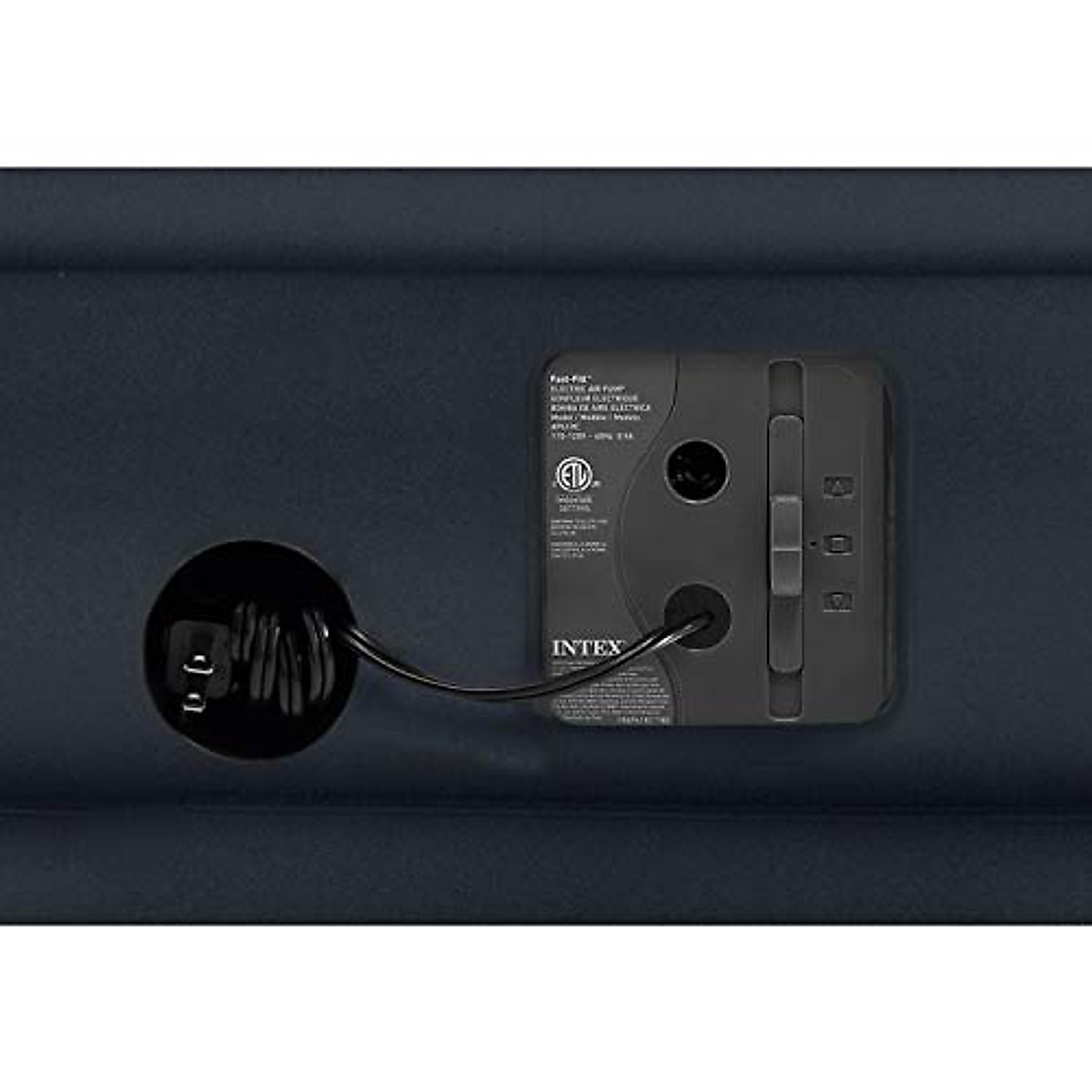 Intex Dura-Beam Series Deluxe Pillow Rest Raised Airbed with Internal Pump & Built-in Pillow, Twin