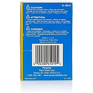 Personna .015 Reg CPT Blade 100 Bl/Ct-10 Ct/Cs