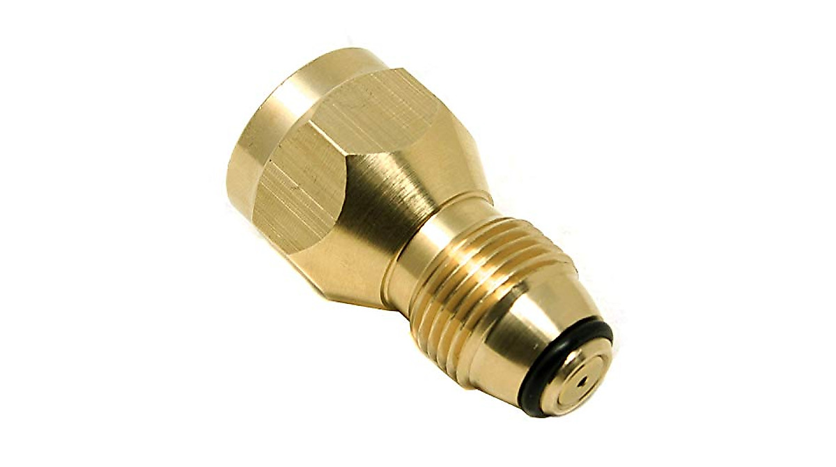 GasOne 50190 Refill Adapter POL for Steel Propane Tank - Durable & Safe