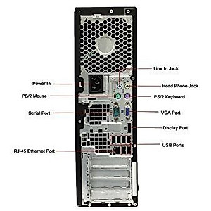 HP 6300 Pro Small Form Factor Business Desktop Computer, Intel Core i3 Dual Core 3.3GHz Processor, 4GB DDR3 RAM, 500GB HDD, DVD, USB 3.0, VGA, Windows 10 Professional (Renewed)