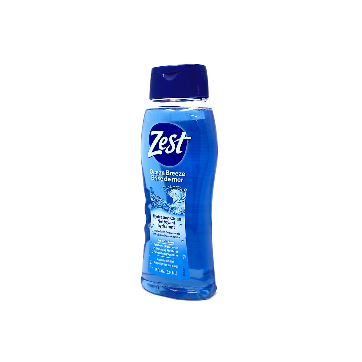 Zest Ocean Breeze Body Wash - Enriched with Sea Minerals - Rich Lathering Cleansing Body Wash Leaves Your Skin Feeling Smooth and Moisturized With an Invigorating Scent, 18 Fl Oz (Pack of 6)