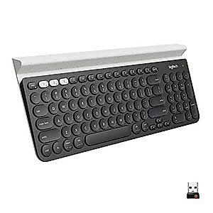 Logitech K780 Multi-Device Wireless Keyboard for Computer, Phone and Tablet – FLOW Cross-Computer Control Compatible – Speckles