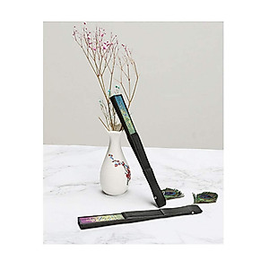 Handmade Folding Fan Peacock Fan Ancient Wind Female Fan Ladies Folding Fan Ethnic Wind Small Fan Handheld Fan