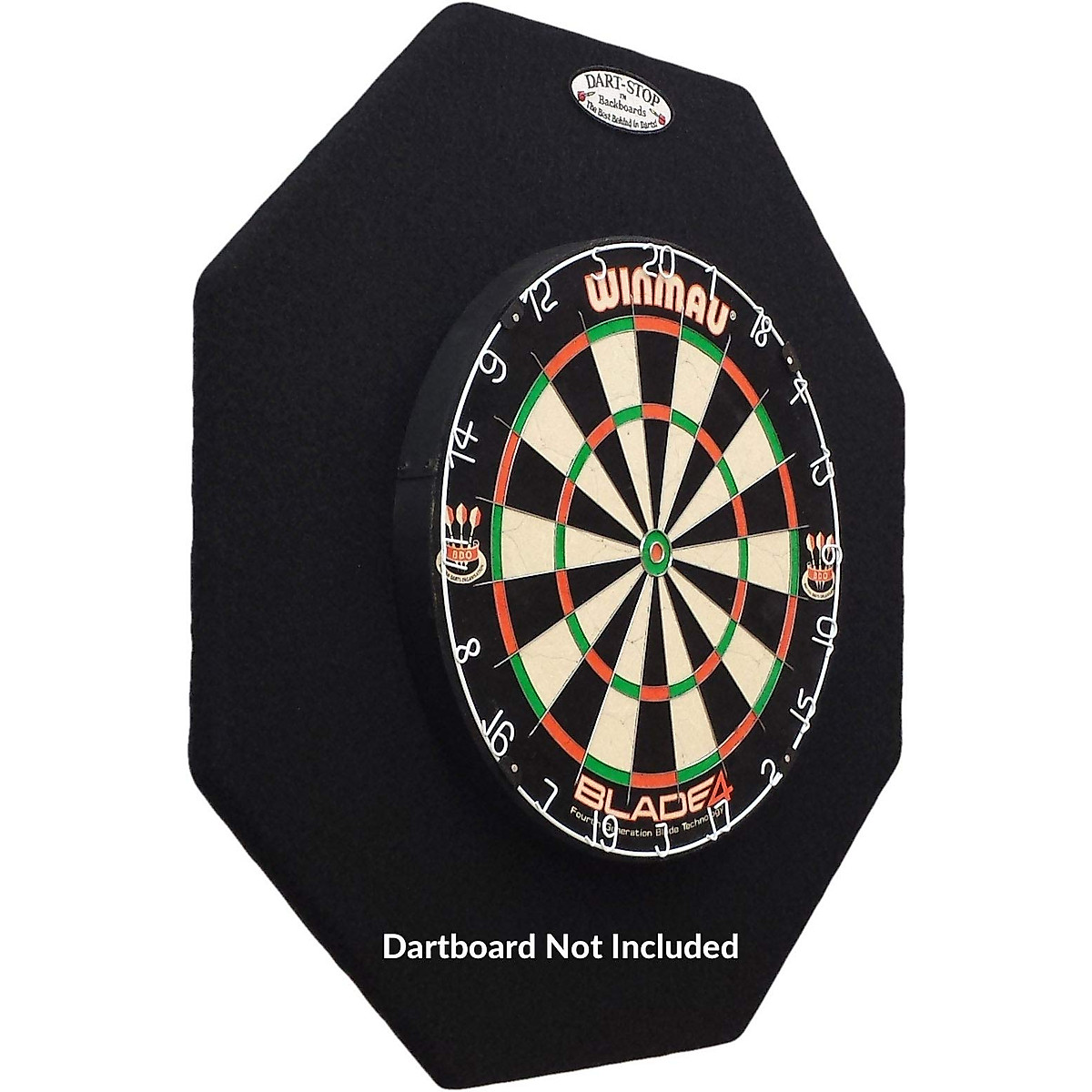 Dart-Stop 29 inch Black Octagon Pro Dart Board Backboard | Wall Protector | Dartboard Surround
