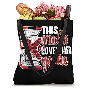Grandma Loves Her Goalie Ice Hockey Goaltender Grandma Tote Bag