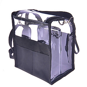 Jula Vance Trave Medium Makeup Brush Buddy Makeup Brush Holder Bag Cosmetic Kits Beauty Accessories Storage Organizer Bag with 4 Dividers & Shoulder Straps