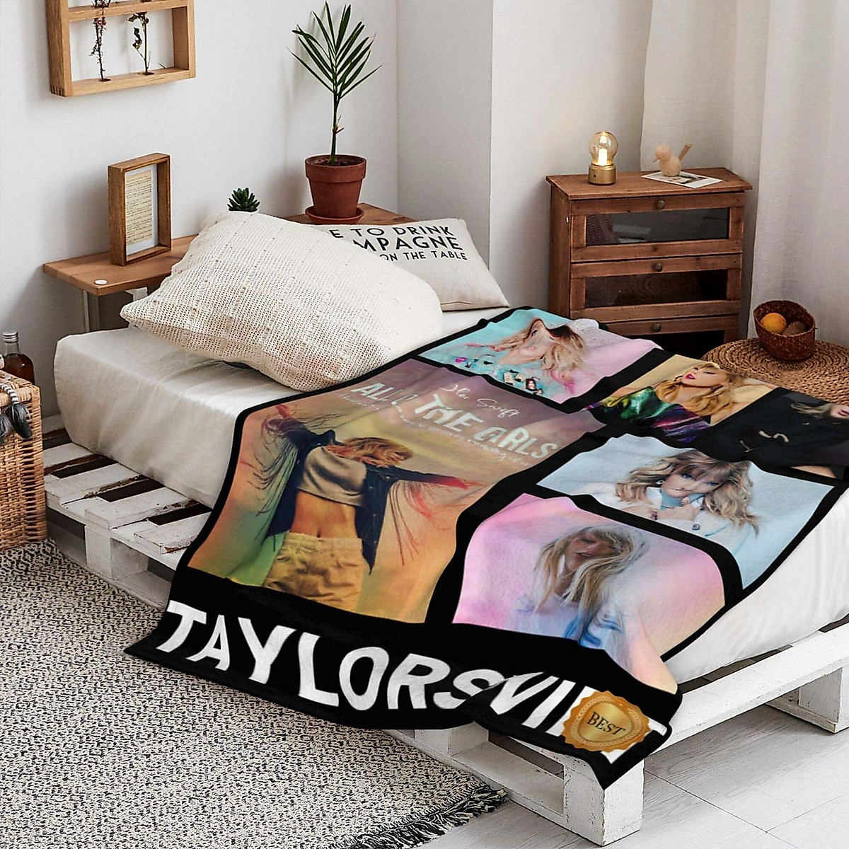 Superstar Blanket Funny Photo Collage Soft Flannel Air Conditioning Blanket Warm Cozy Throw Blanket for All Seasons 50"X40"