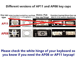 Replacement Individual AP08 Type Up/Down Key Cap and Hinges are Applicable for MacBook Pro Model A1425 A1502 A1398 for MacBook Air Model A1369/A1466 Keyboard to Replace The UP/Down Key Cap and Hinge