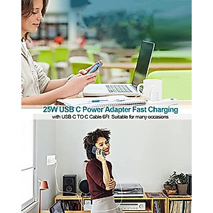 25W USB C Charger Super Fast Charging for Samsung Galaxy A04S A03S A02S Z Flip 4 Z Fold 3 A14 A13 A12 A53 S10 S20 S21 S22 S23 Ultra Google Pixel 7 6 Pro 6a, Android Phone Charger Type C Block Cable