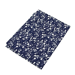 7pcs Dark Blue 19.7" x 19.7" Cotton Sewing Fabric Bundles, Pre-Cut Quilt Squares for DIY Crafting Patchwork