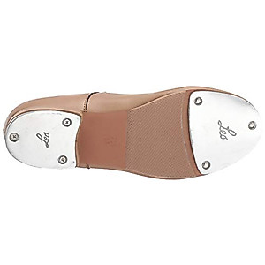 Leo Women's Rhythm TAP Dance Shoe, tan, 5 Medium US