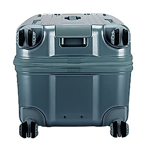 Traveler's Choice Ultimax II 26" Medium Trunk Spinner Luggage, Tie Down Straps, Teal, Checked Inch