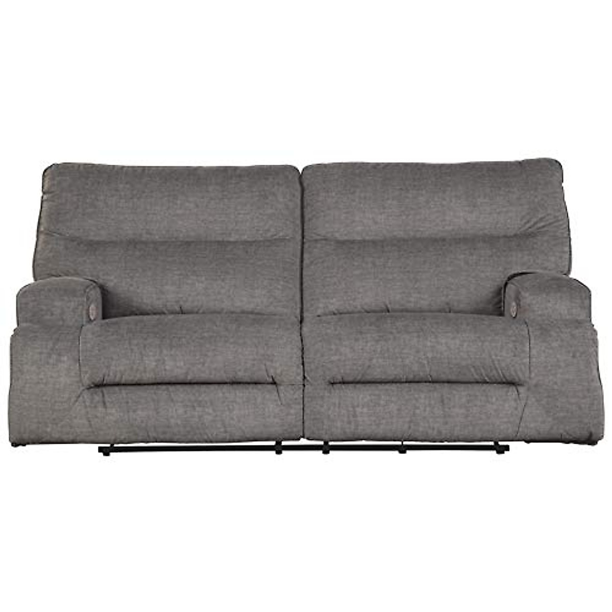Signature Design by Ashley Coombs Contemporary 2 Seat Power Reclining Sofa, Gray