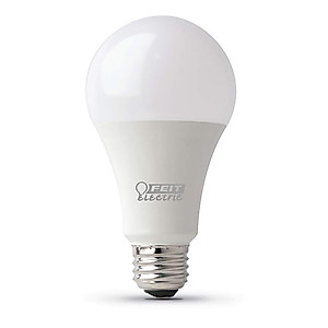 Feit Electric A19 100W Equivalent LED Light Bulbs, Dimmable LED Bulbs, 3000k Bright White, 1600 Lumens, 22 Year Lifetime, CRI90, UL Listed, 12 Pack, OM100DM/930CA/2/6
