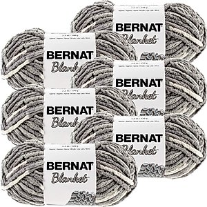 Bernat Blanket Yarn-6/Pk-Silver, 6/Pk, Silver Steel 6 Pack