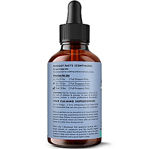 Wonder Paws Melatonin for Dogs – Pet Melatonin with L-Theanine (Suntheanine®) –Occasional Anxiety Relief for Dogs, Stress, Calming, Relaxation & Sleep Support – Liquid Dog Melatonin 2oz (60ml)