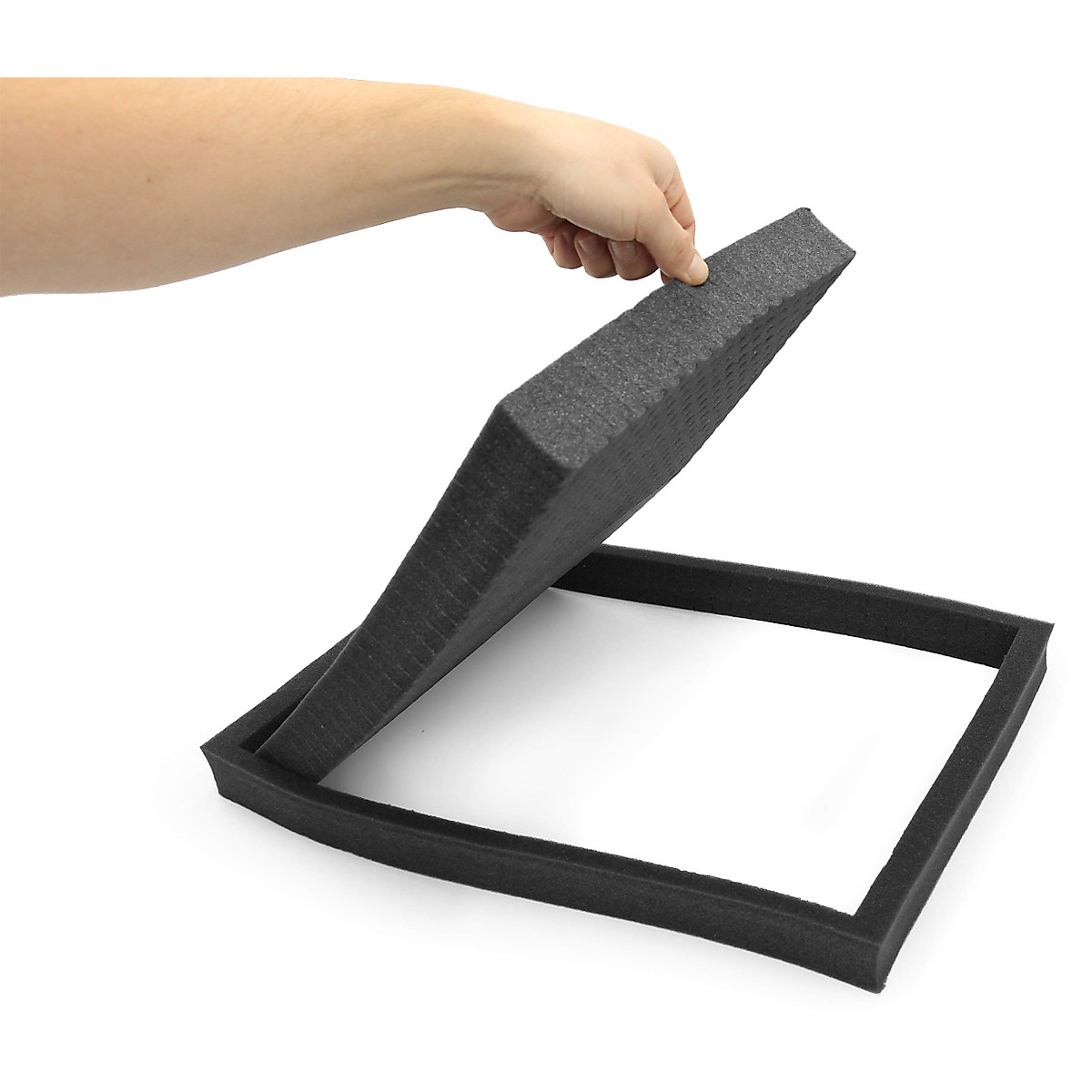 CASEMATIX 3 Pack Gun Case Foam Customizable Insert with Three Pluck Foam Sheets for Gun Cases, Foam Padding, Packing Foam, Tool Foam, Kaizen Foam - 20" x 13.75" x 1.75" Each