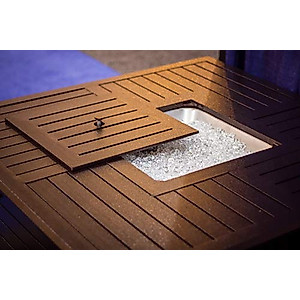 Hiland AWS-SQ22 Fire Pit Glass Square Wind Screen, Square, Clear