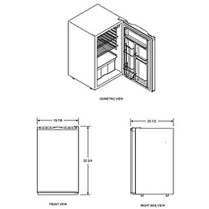 AMS BULL grill 30" Outlaw BBQ Grill with BULL single Side Burner, 30" Double Doors, Single Drawer, Trash/Propane Drawer, Refrigerator and FREE 5in1 BBQ Tools (Liquid Propane) FREE Bio-Ethanol Table-top Fire pit