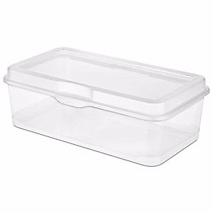 Sterilite Plastic FlipTop Latching Storage Box Container, Clear