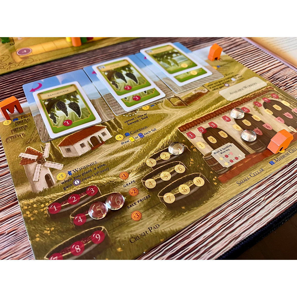 Stonemaier Games: Viticulture Essential Edition (Base Game) | Create The Most Prosperous Tuscan Vineyard | Wine Themed Strategy Board Game for Adults and Family | 1-6 Players, 90 Mins, Ages 14+