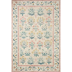 Rifle Paper Co. x Loloi Eden Collection EDE-01 Blush 2'-6" x 7'-6" Runner Rug