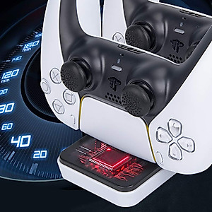 PS5 Controller Charger Charging Station for DualSense Controller PS5 Remote Charger PS5 Dualsense Charging Station 600mA Fast Charge Dock