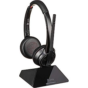 Poly Savi 8220 UC DECT Wireless Headset System- Connects to Computer Only (USB-A)